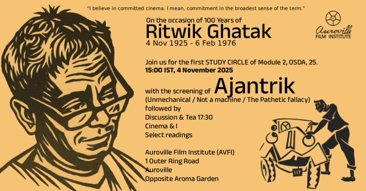 100 Years of Ritwik Ghatak – Auroville Film Institute